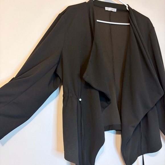 retrology | Jackets & Coats | Elegant Black Draped Womens Blazer | Poshmark